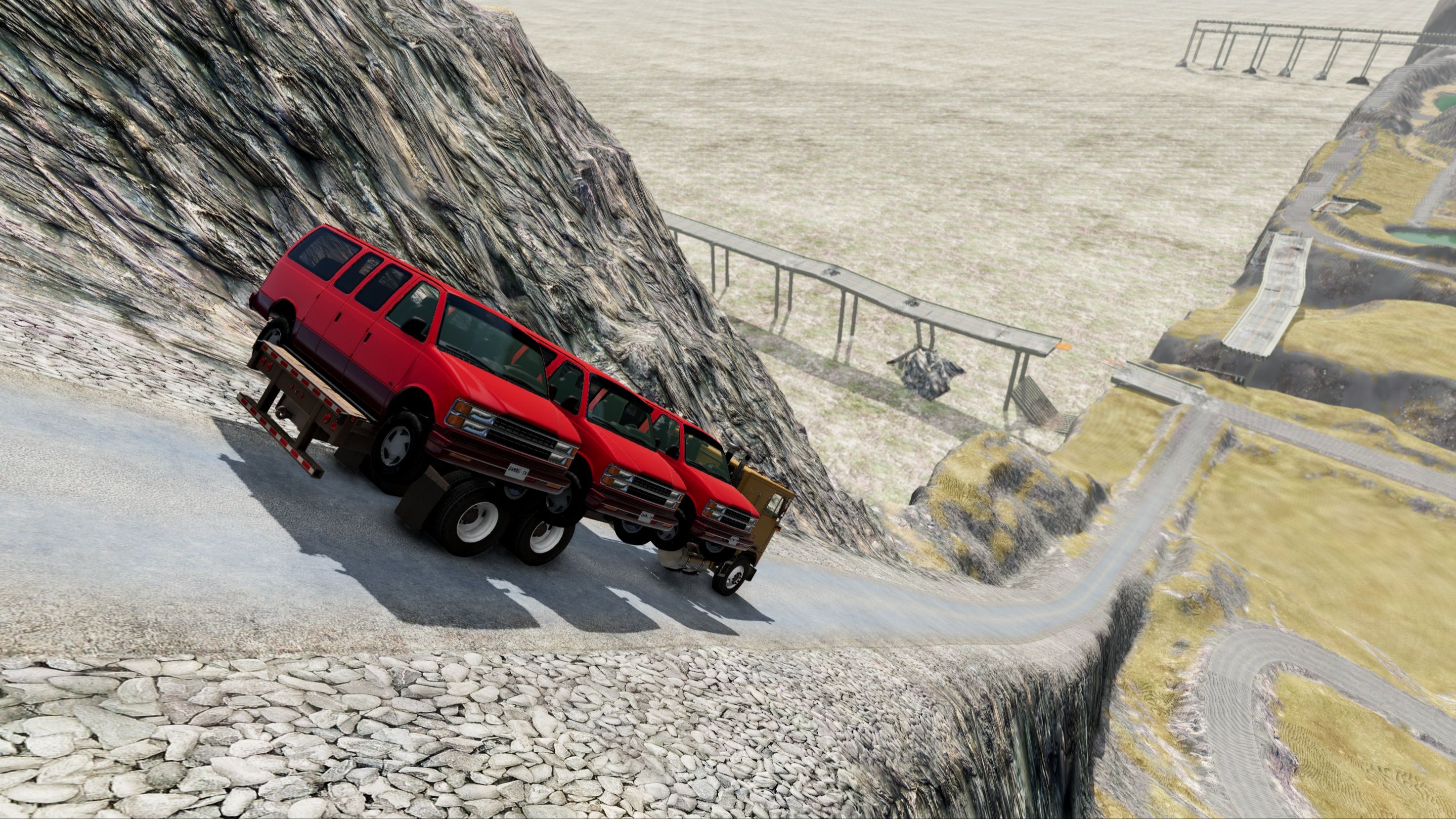 事故必发路段，谁能走得最远？-BeamNG-TV-BeamNG-TV-哔哩哔哩视频