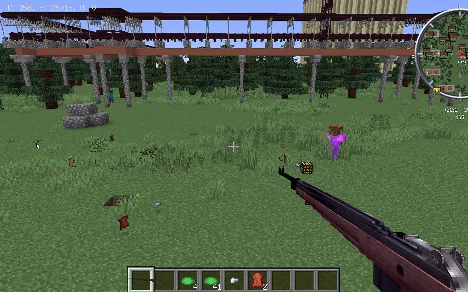 crackshotplus插件教学演示视频------原版做MOD效果！_我的世界