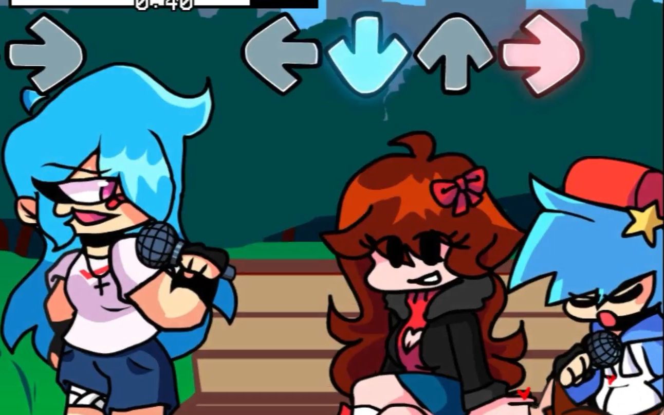 FNF 神曲警告 Nusky和BF唱《耍把戏》