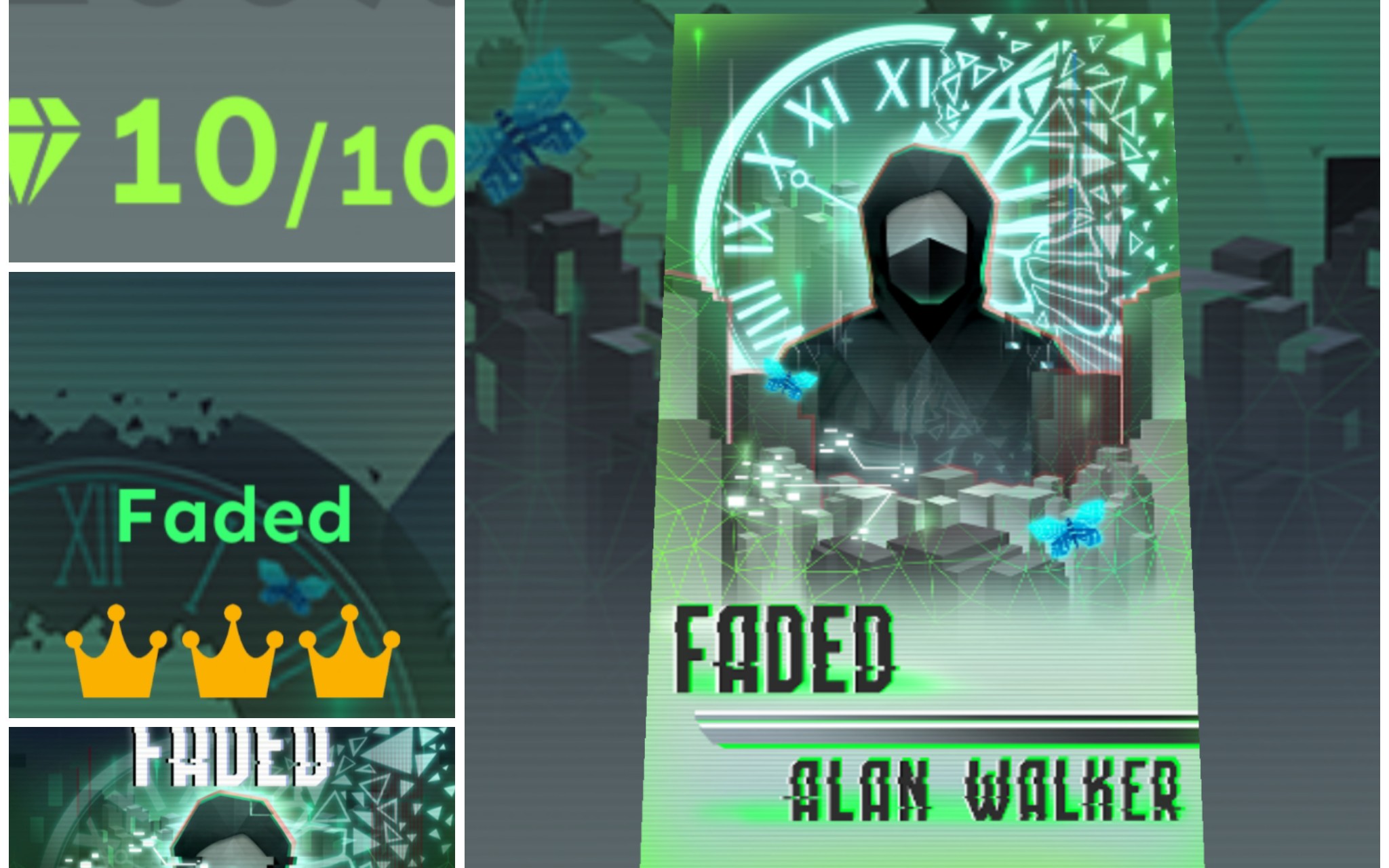 Alan Walker再次助阵，faded强势来袭! 滚动的天空 faded 完美通关视频!（内附中英文歌词+mv）_哔哩哔哩 (゜-゜)つロ ...