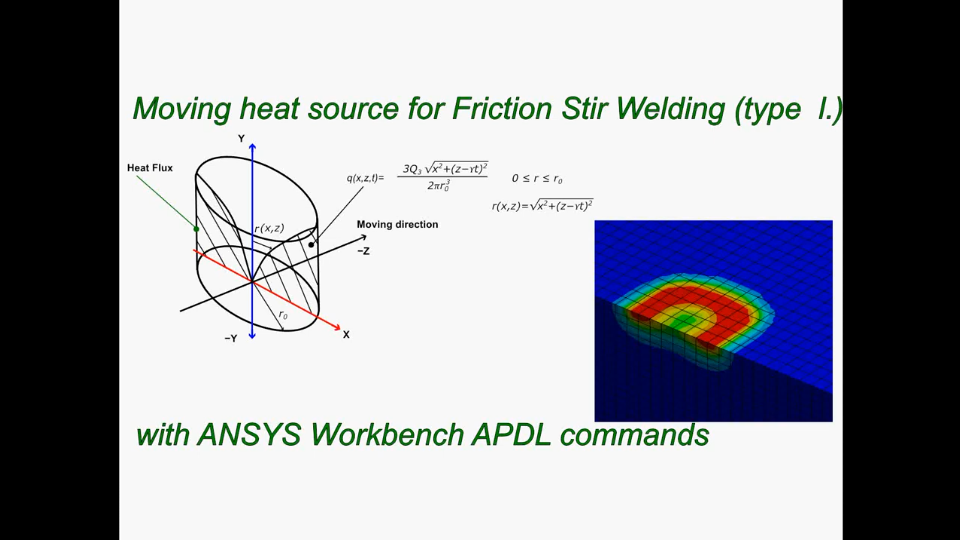 ansys workbench 用APDL命令分析 虚拟2D移动热源用于摩擦搅拌焊接温度场 - 视频下载 Video Downloader