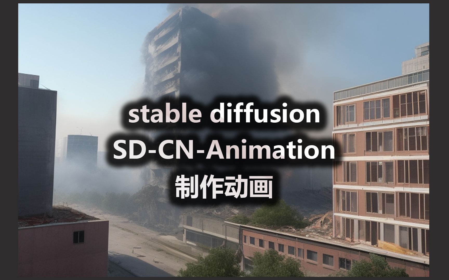 stable diffusion SD-CN-Animation 制作动画的扩展 - 哔哩哔哩