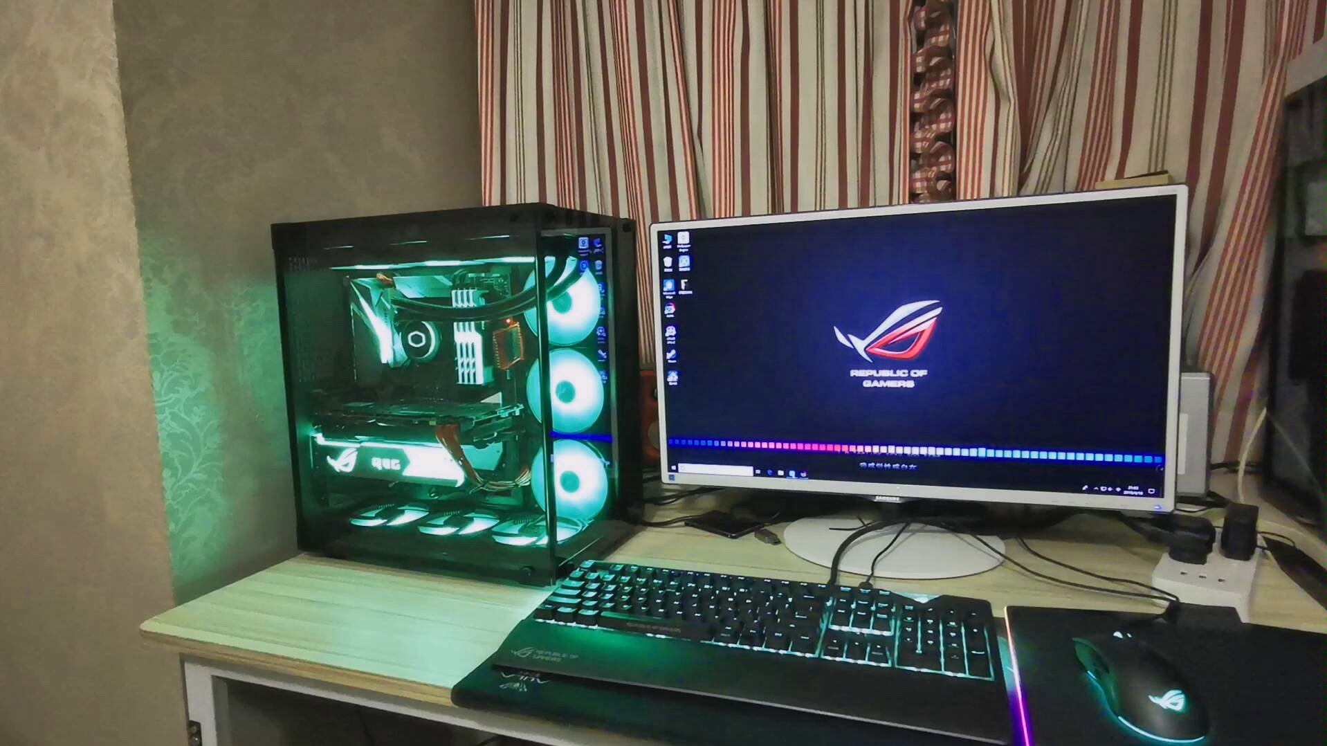 华硕神光同步欣赏 aura sync argb rgb 可编程灯光控制_哔哩哔哩_bilibili