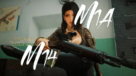 [辐射4]武器MOD红黄大战——M14/M1A步枪_辐射4