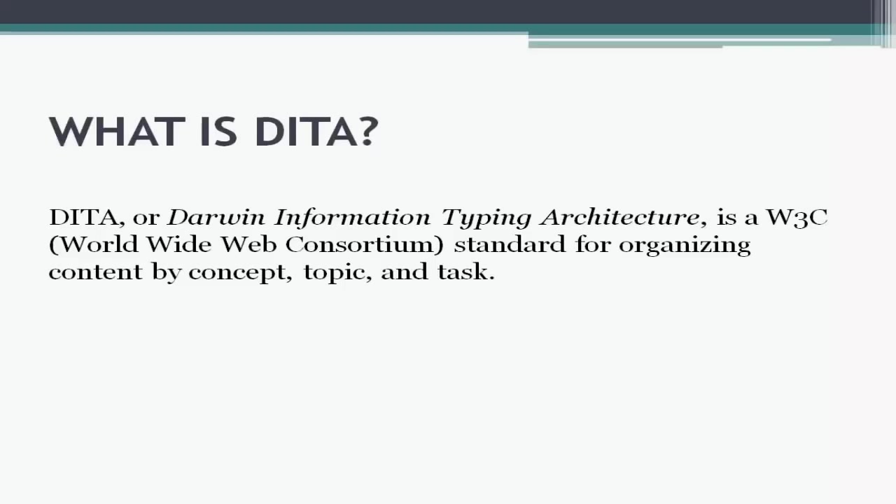 Dita - An Introduction To DITA ARCHITECTURE_哔哩哔哩_bilibili