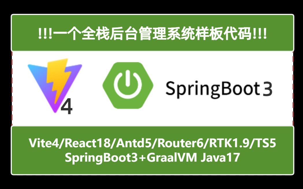 前端vite4 React18 Rtk Antd5 Ts5基于后端springb 哔哩哔哩