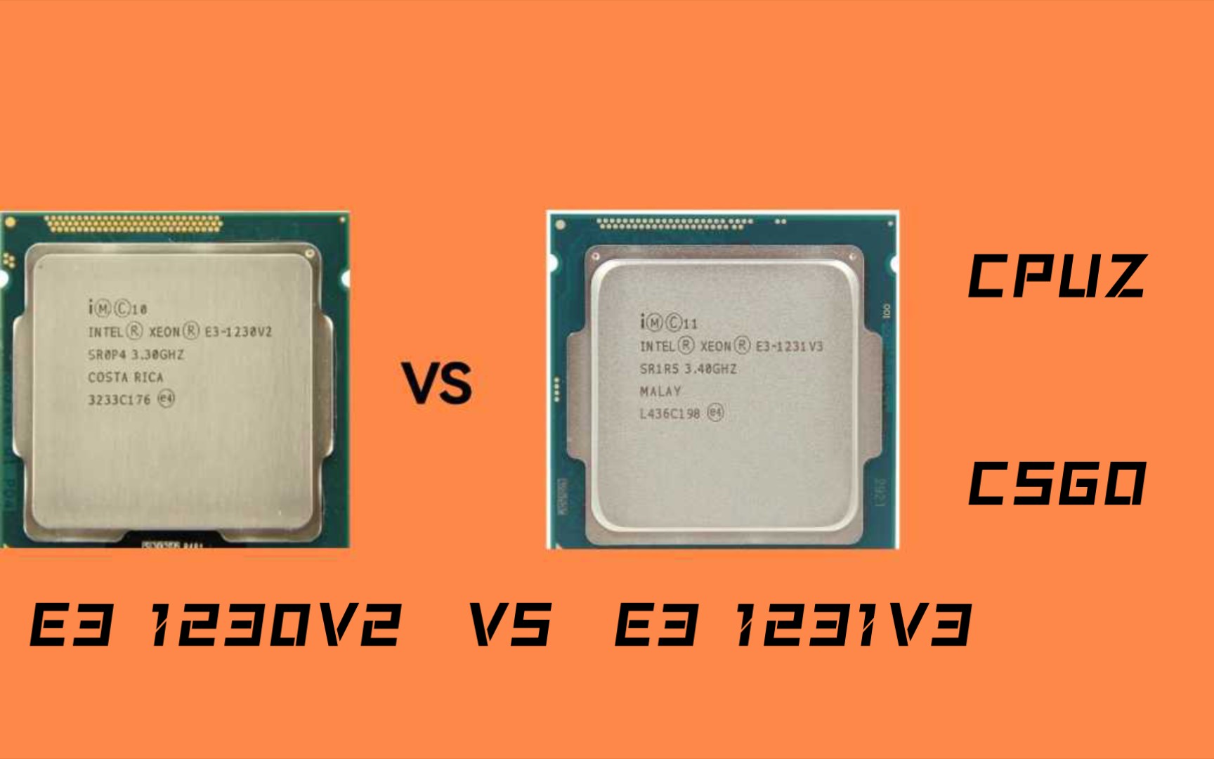 E3 1230v2 VS E3 1231v3性能对比_哔哩哔哩_bilibili