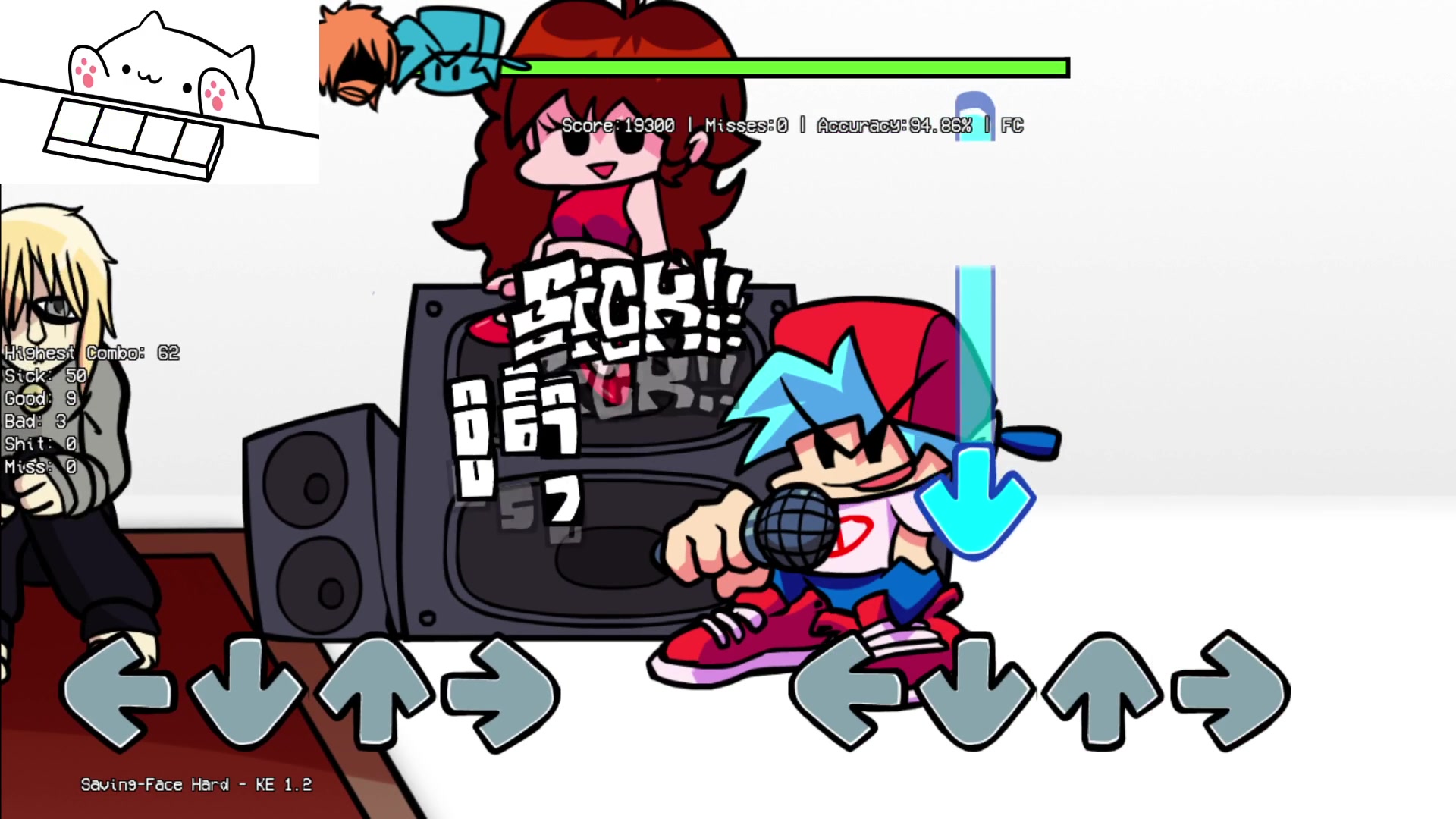 【初见及全连】FNF brightside第一 二 四阶段全连，初见！！！！！_哔哩哔哩_bilibili