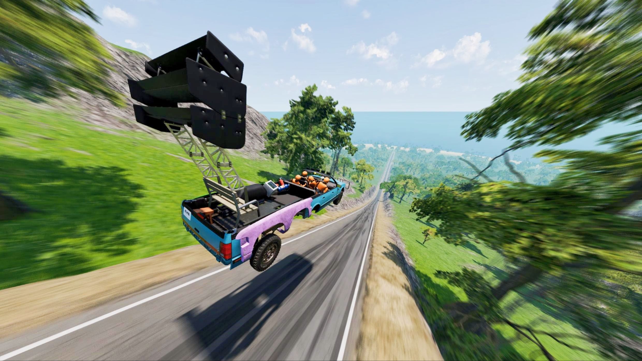 你别管焊死油门，剩下的别交给焊死-BeamNG-TV-BeamNG-TV-哔哩哔哩视频