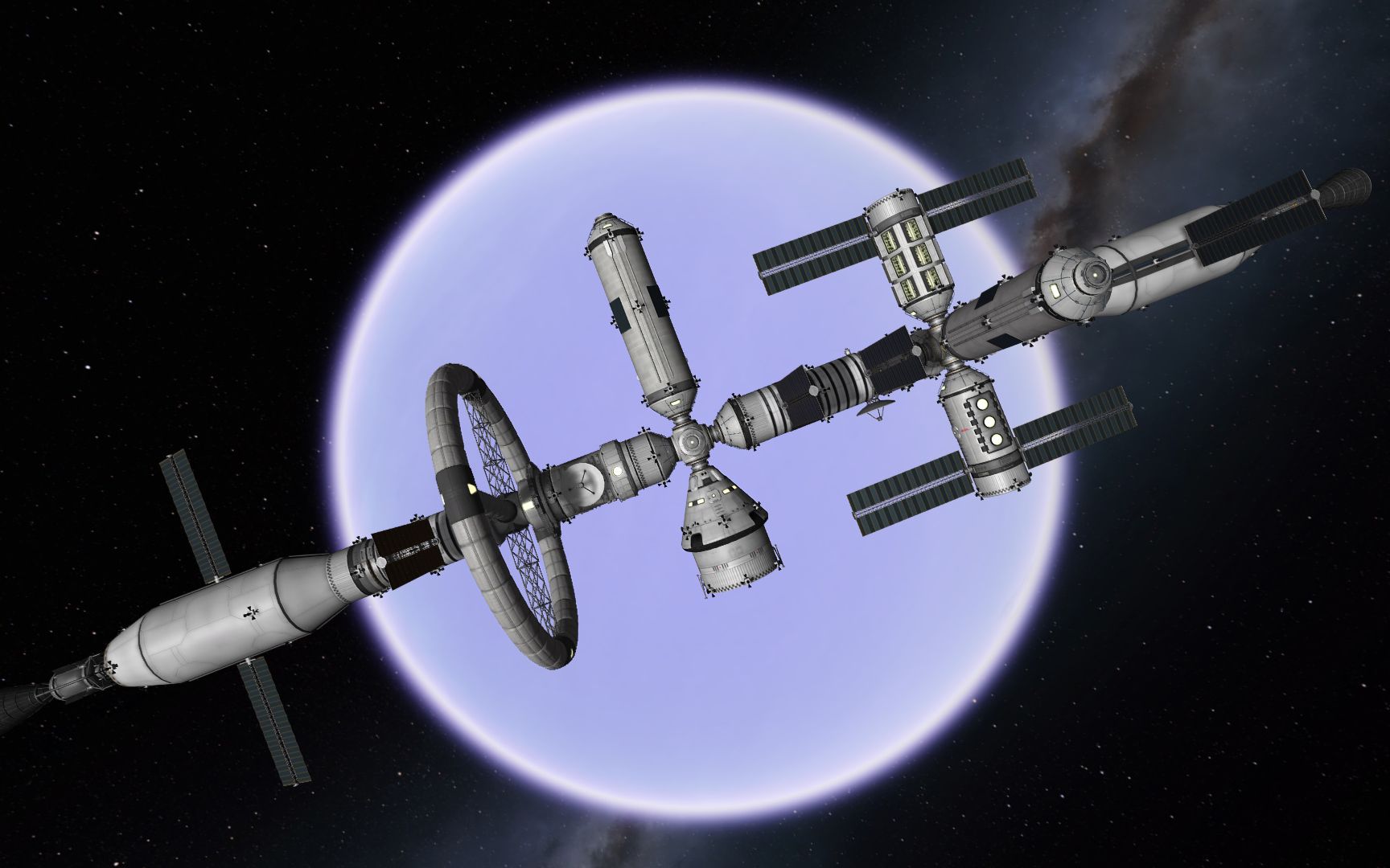 [KSP] EVE计划#2 建设大型EVE科考空间站_坎巴拉太空计划