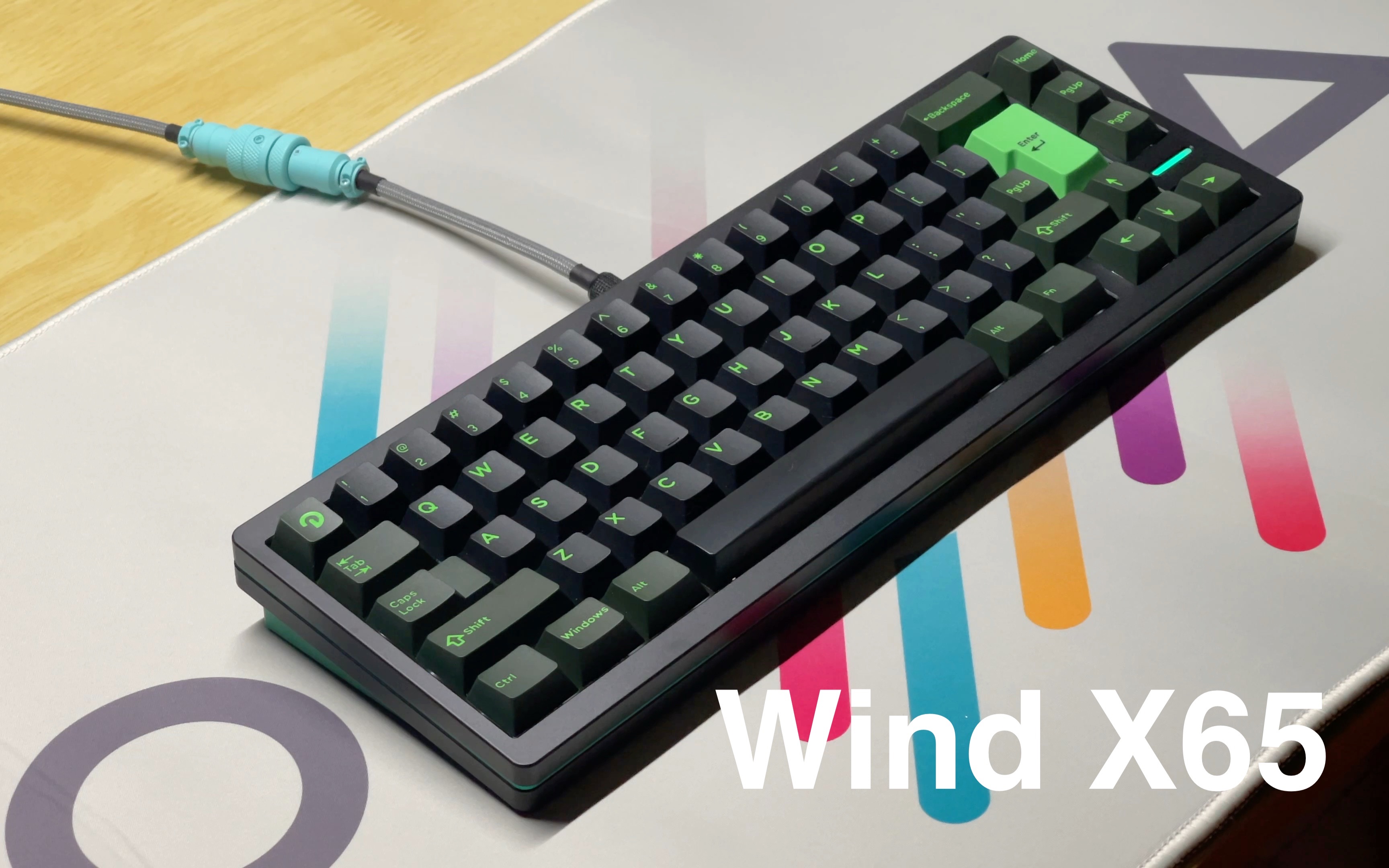 【打字声音】Wind X65｜水晶酒红轴｜Domikey 半导体_哔哩哔哩_bilibili