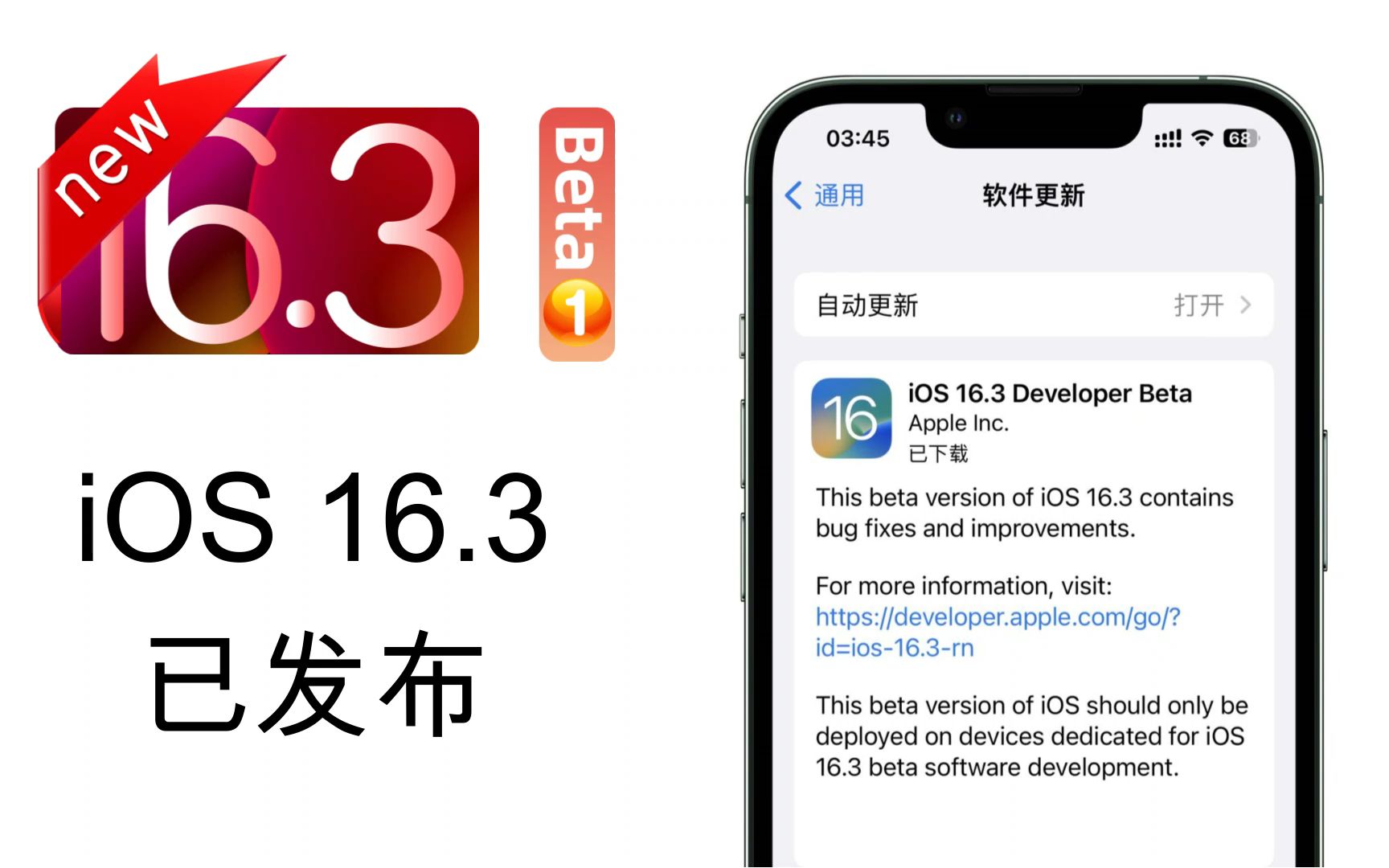 iOS16.3发布更新，你升了吗？ - 视频Video