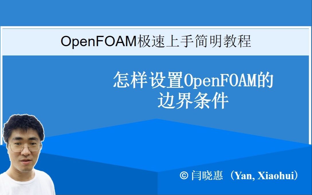 OpenFOAM#a08：怎样设置OpenFOAM的边界条件 | OpenFOAM极速上手简明教程#08_哔哩哔哩_bilibili