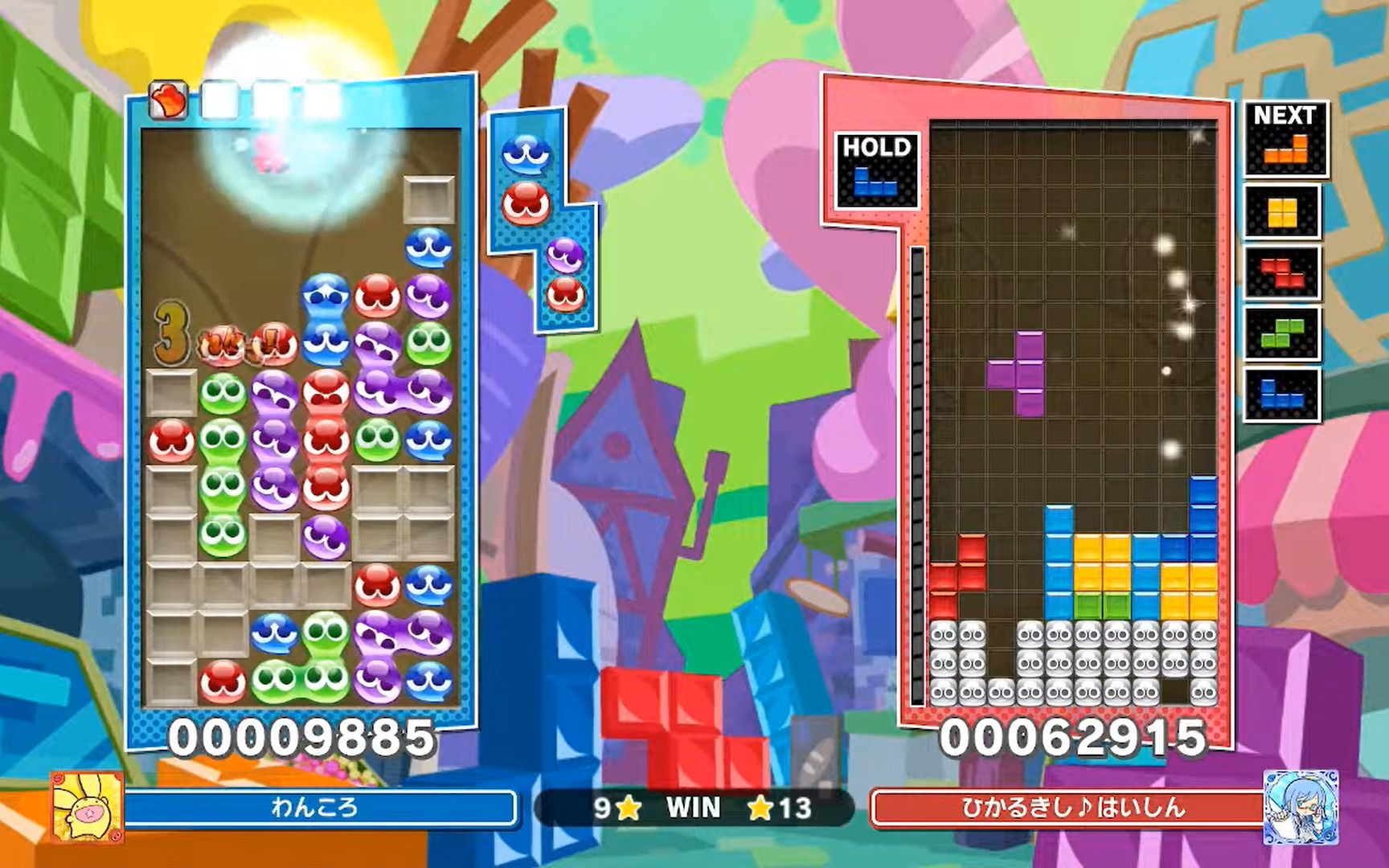 【mfmf】这就是噗哟噗哟俄罗斯方块（2）_俄罗斯方块