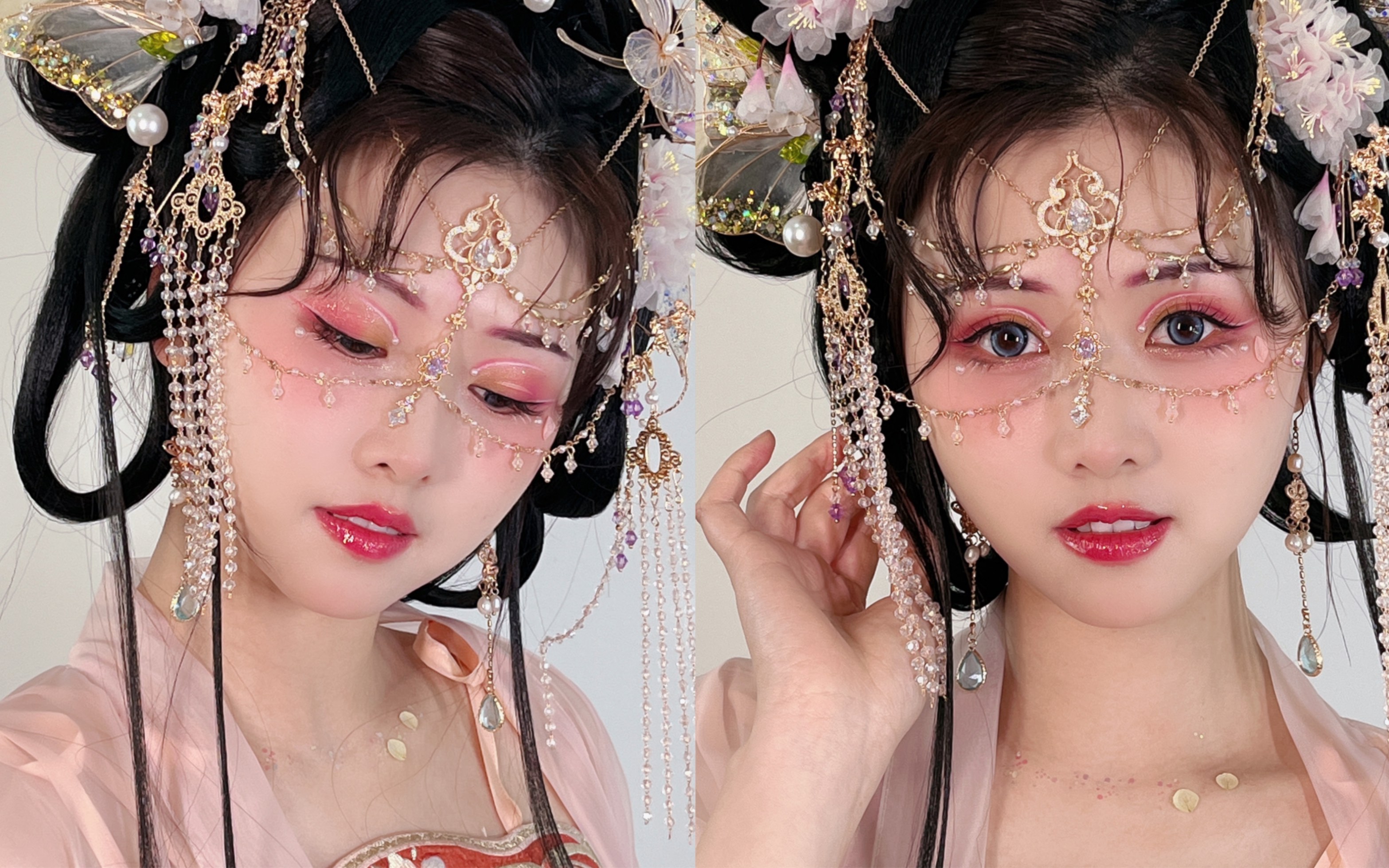 这个仙气的汉服眼妆我爱了 哔哩哔哩