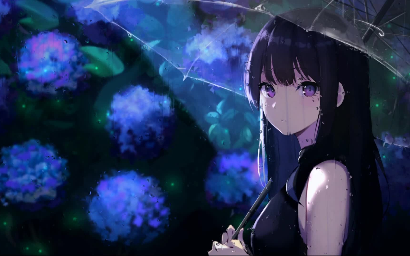 【爱睡眠人/情景音声】 ☔ Your Waifu will protect You from the rain 💜_哔哩哔哩_bilibili