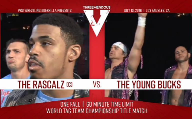 PWG Threemendous V (2018) The Rascalz vs Young Bucks WON:4.5星_哔哩哔哩_bilibili