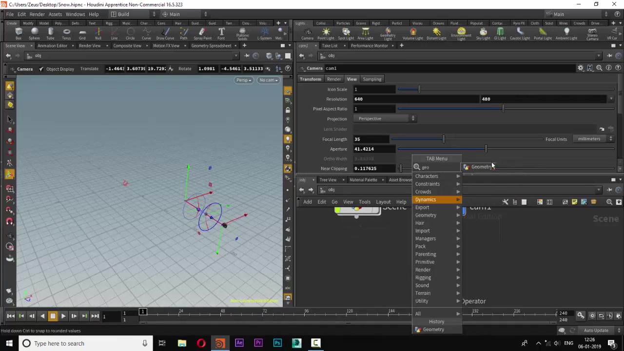 Houdini中的雪效果教程Snow effect Tutorial in Houdini_哔哩哔哩_bilibili