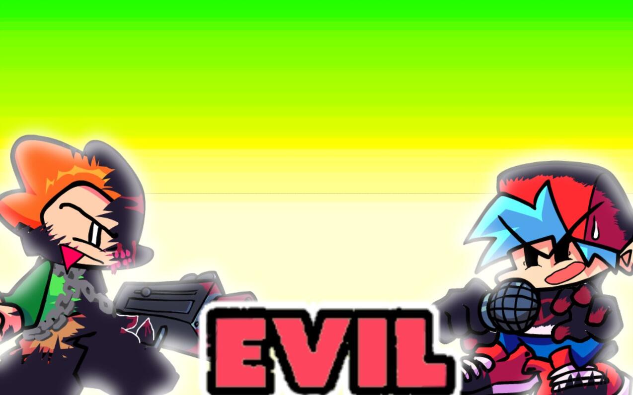 【FNF半自制腐化】pico VS evil BF day2 - 哔哩哔哩