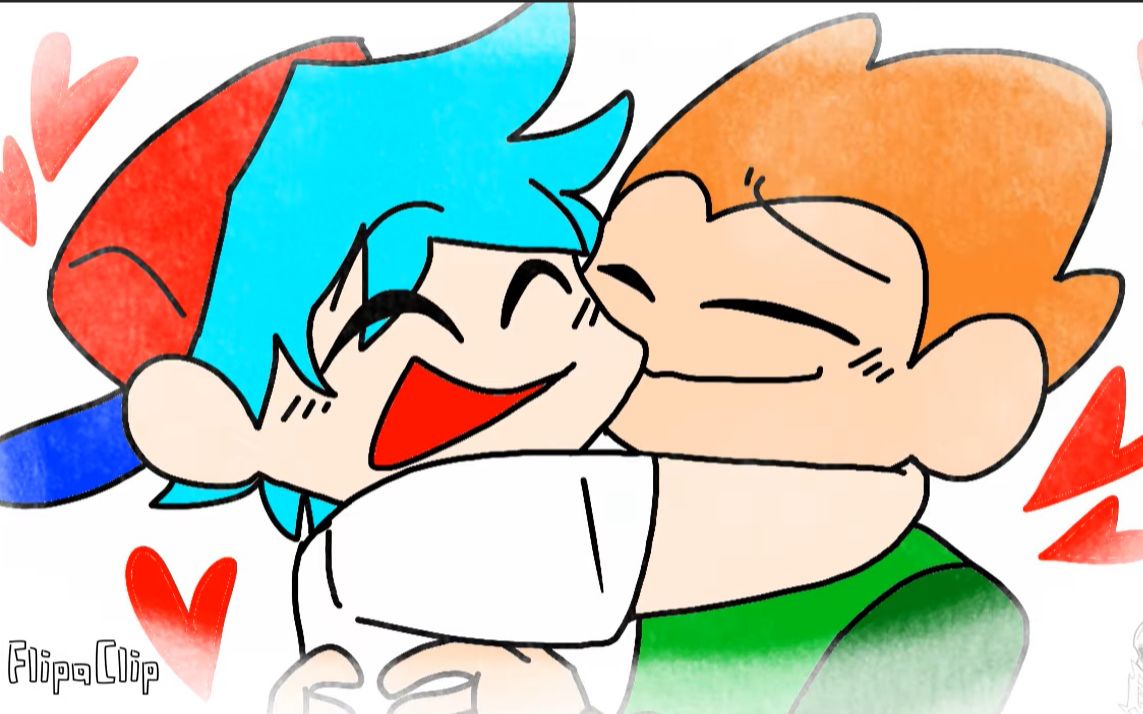 【转载】FNF小动画进来看gbp三小只卖萌 原作者：スピニア