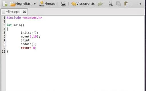 Ncurses and C++ 2 - move (for Linux!)_哔哩哔哩_bilibili
