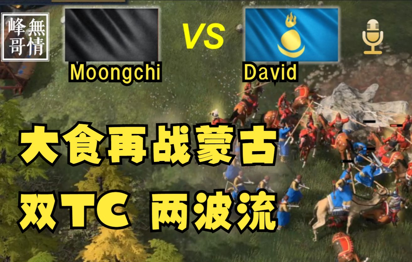 黑衣大食双TC两波流 无情峰哥 帝国时代4 moongchi david