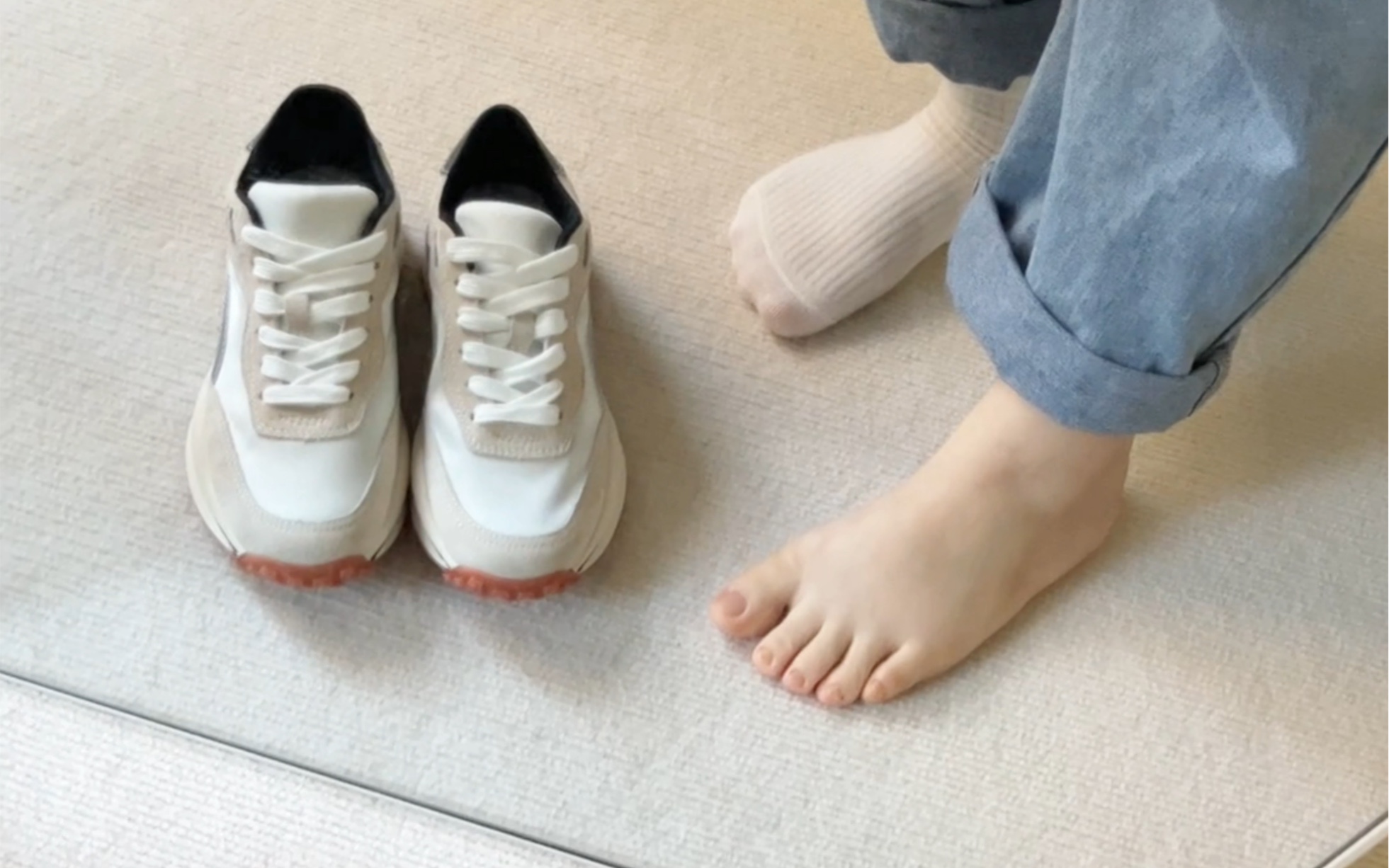 宽胖脚｜女生穿运动鞋真的太舒服了叭 哔哩哔哩
