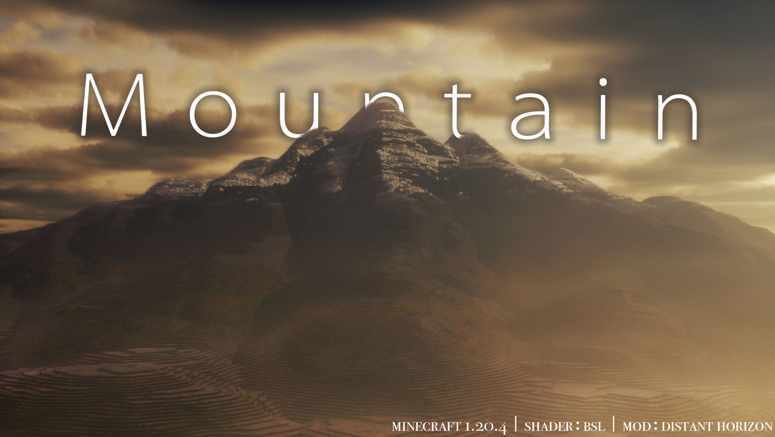 史诗地形+地平线Mod+极致光影！ | 属于方块的超视距地形盛宴-木星里云-666-哔哩哔哩视频