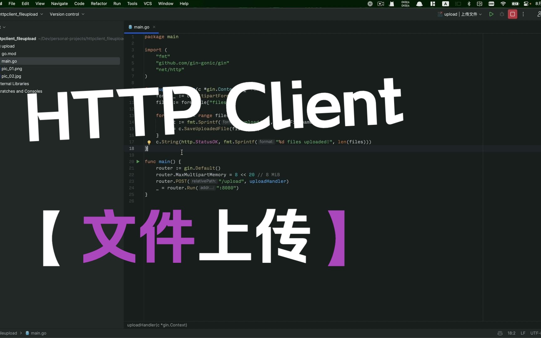 【教程】IntelliJ IDEA HTTP Client 工具使用教程，文件上传-安木鸡-安木鸡-哔哩哔哩视频