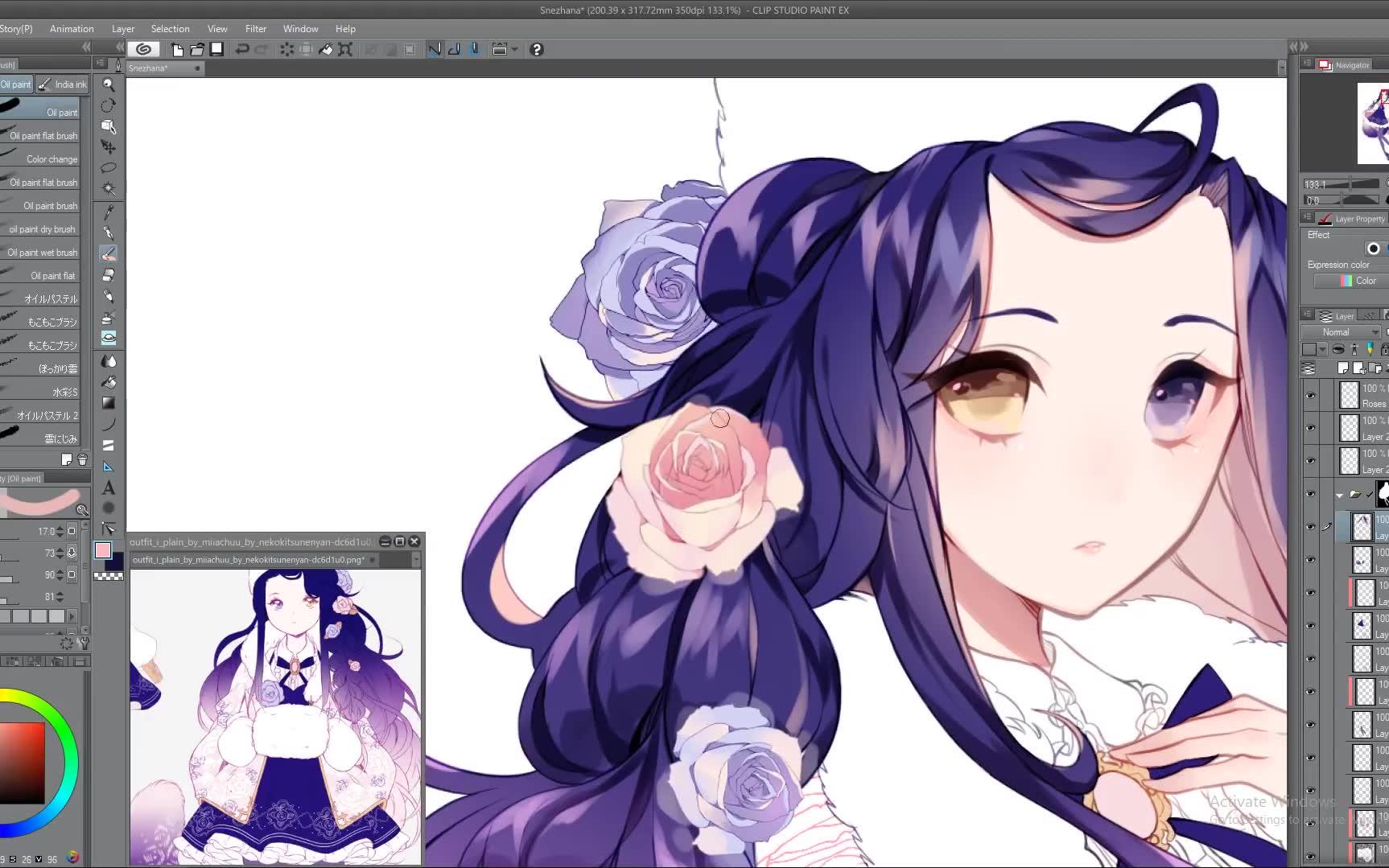 【CSP绘画】上色有100种方法，这一种你必须会_哔哩哔哩_bilibili