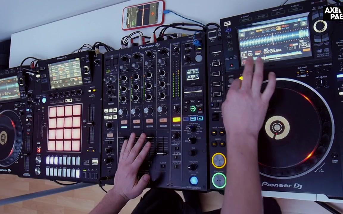 【DJ技巧】Axel Paerel使用NXS2套和DJS-1000演示House music现场live mix_哔哩哔哩_bilibili