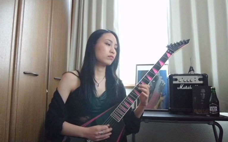 韩国女吉他手Nacoco 面具展示