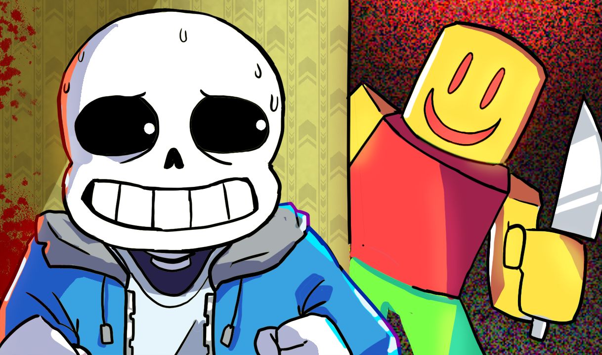如果SANS玩ROBLOX恐怖游戏【Undertale与罗布乐思动画】-CyberLegends动画-CyberLegends动画-哔哩哔哩视频