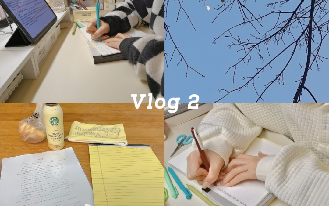 VLOG #2 |线下上课的第一周|春天一切都在变好，享受学习悄悄边城自己想要的样子吧！-小鼠车车_Chloe-小鼠车车_Chloe-哔哩哔哩视频