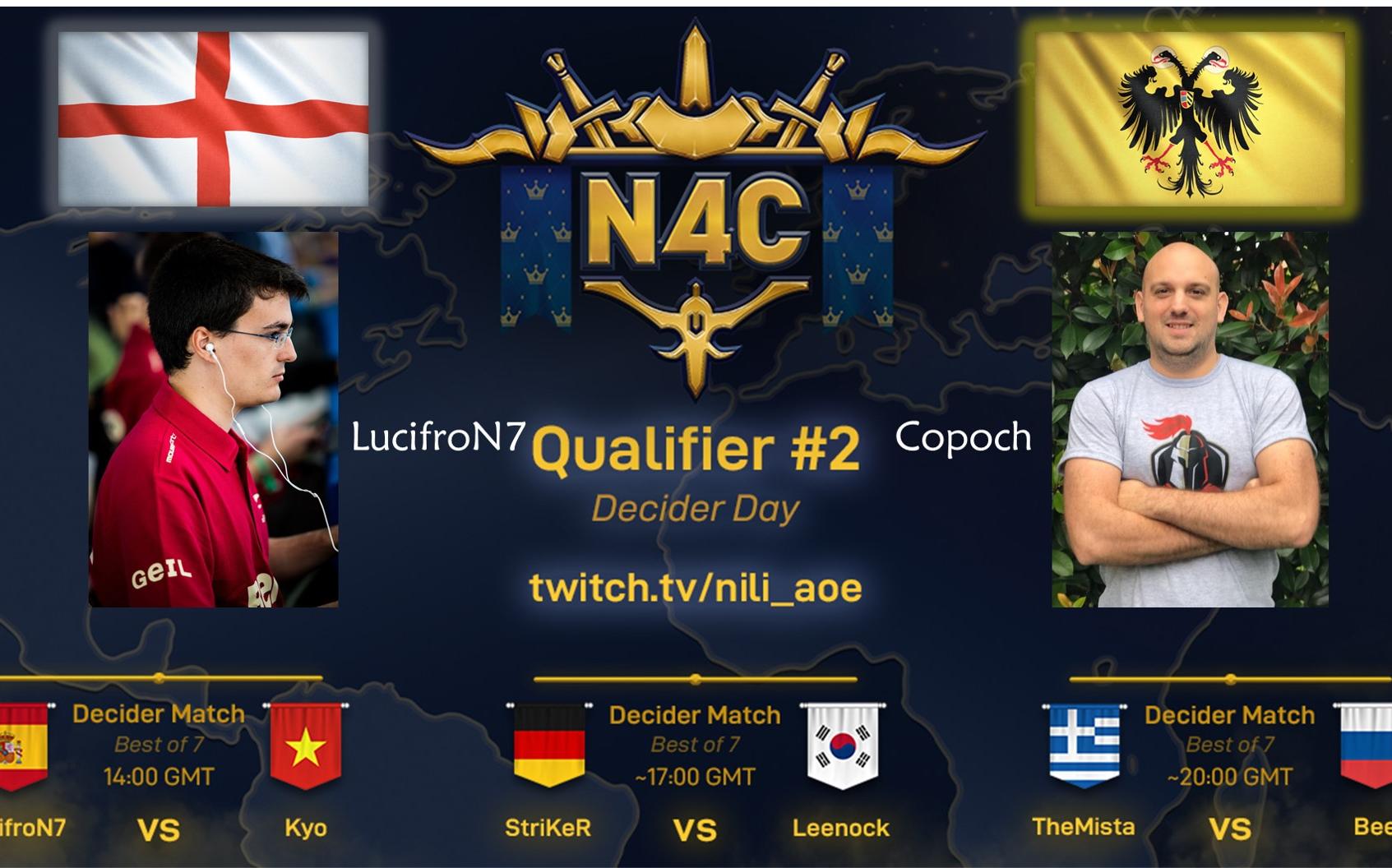 《进击的帝国4解说》N4C第二轮海选B组半决赛 Luciforn VS Capoch_帝国时代