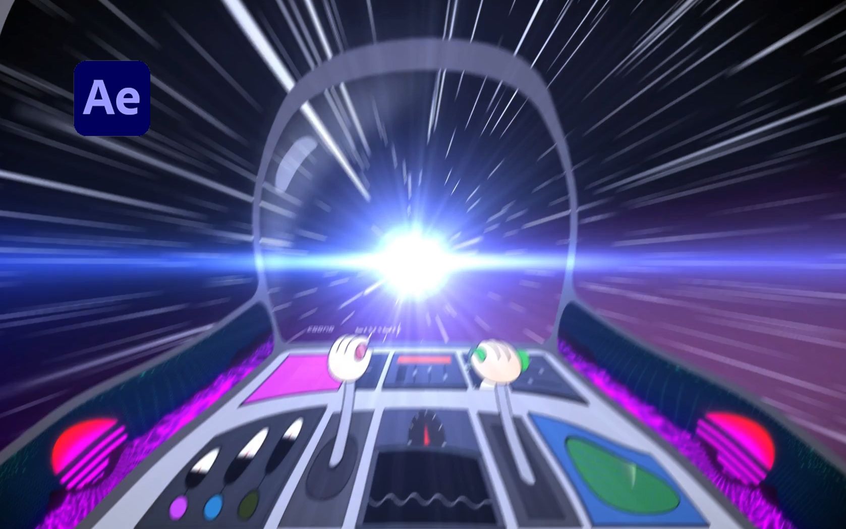 After Effects 教程 - 两种流星光速太空跳跃效果/Hyperdrive Space Jump Effects-Macry团-sp ...