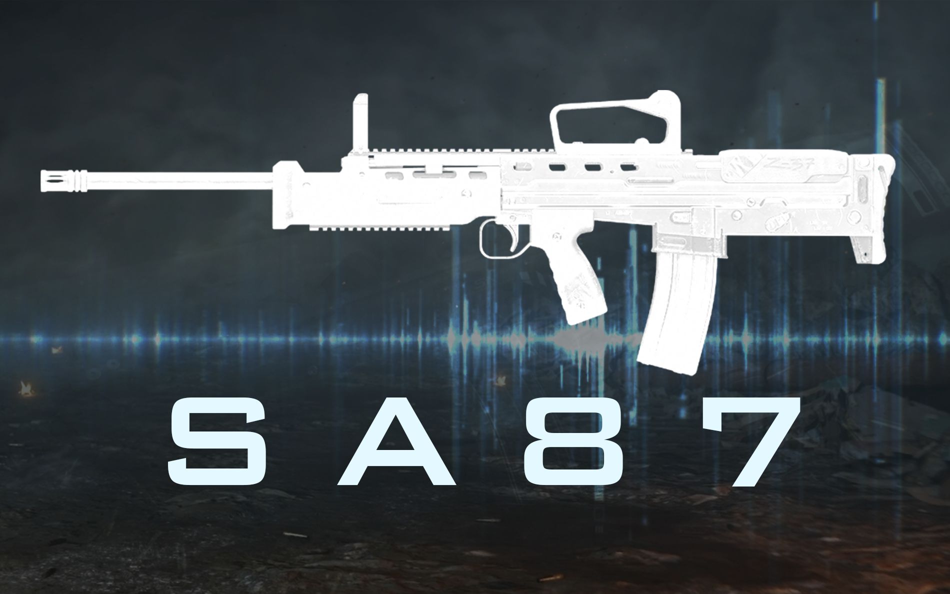 大阴帝国重剑 SA87 轻机枪『现代战争武器指南』VOL.29_哔哩哔哩_bilibili