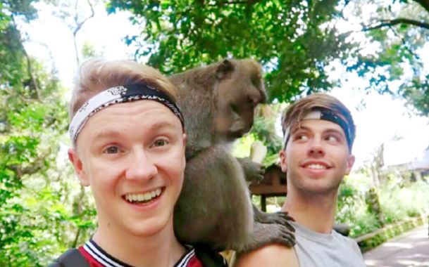 【Dan&Jon】巴厘岛Day5: 猴哥猴哥，你真了不得 A MONKEY POOED ON ME_哔哩哔哩_bilibili