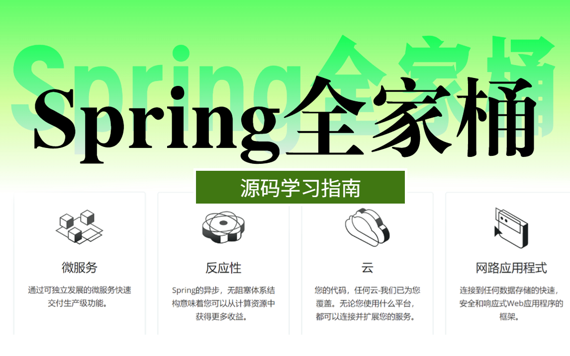 Spring全家桶2023最新idea版本系列教程通俗易懂 Spring源码 哔哩哔哩
