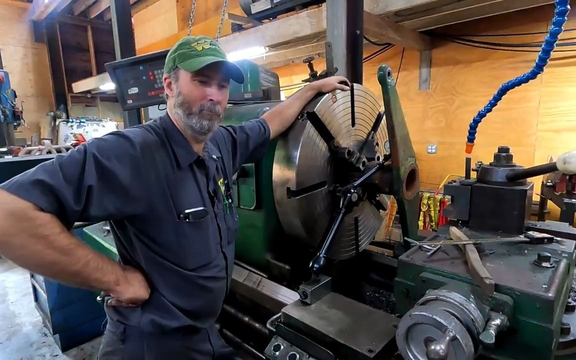 Boring a Clutch Arm off of a 75 HP Case Steam Traction Engine with ...