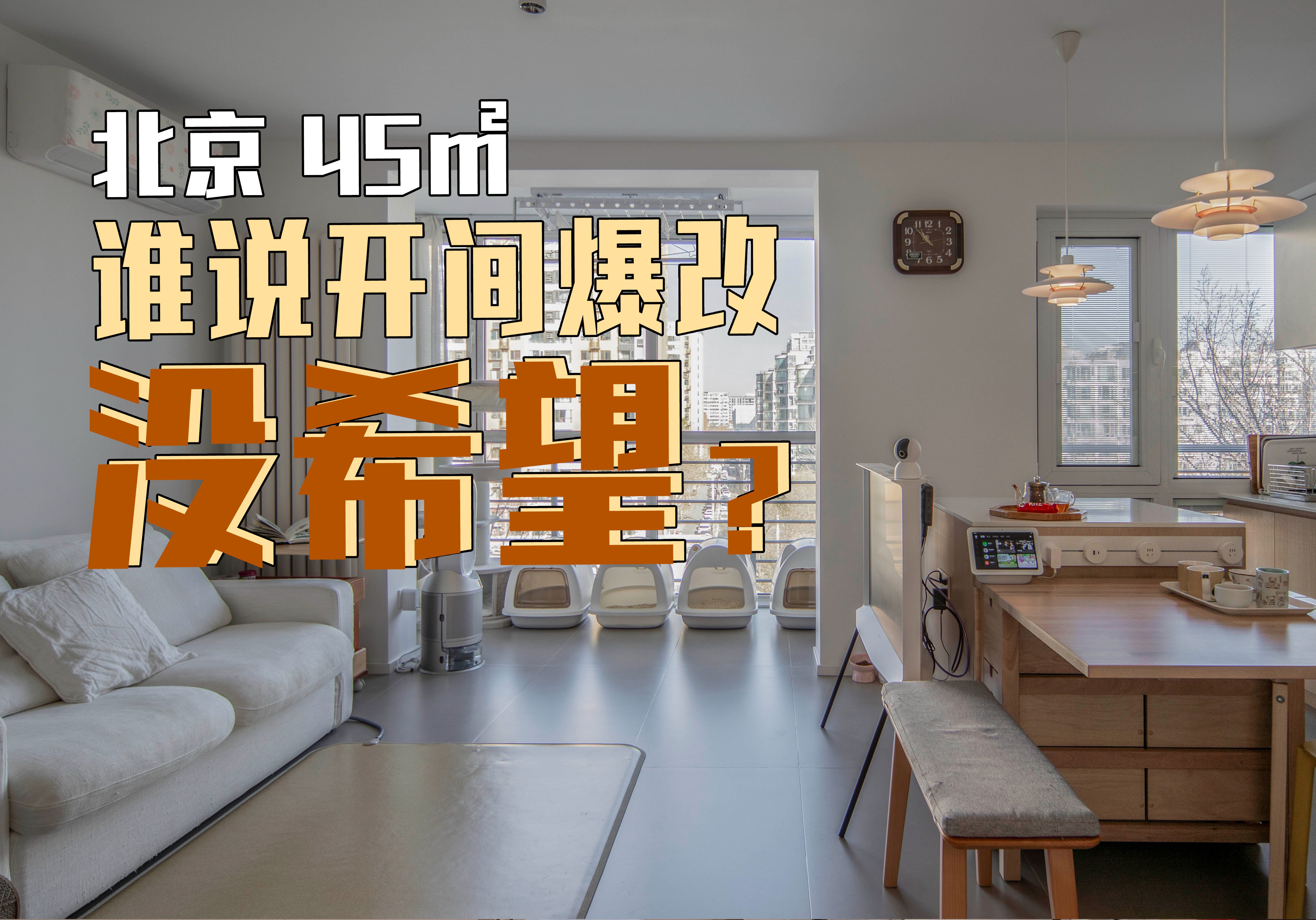 北京 45㎡ 开间换个方式竟能节省这么多面积！！-设计师Ryan王恒-设计师Ryan王恒-哔哩哔哩视频