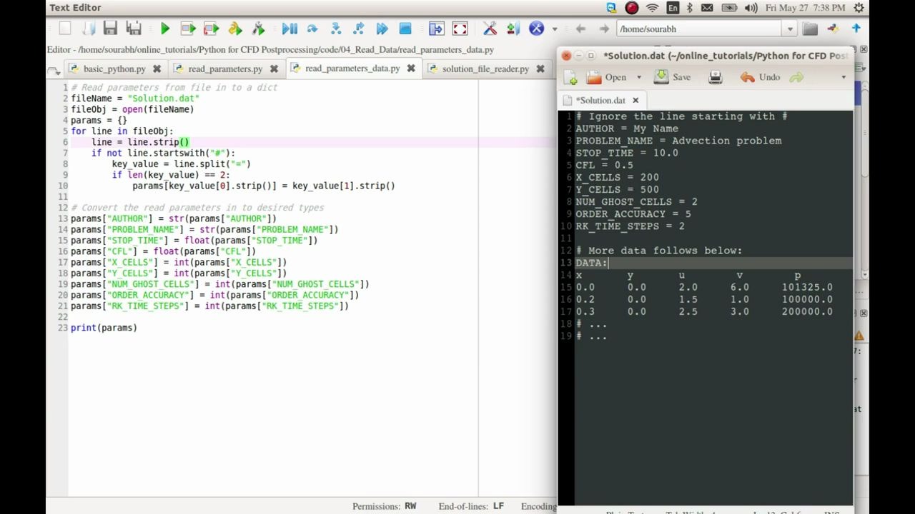 用Python实现CFD结果可视化-part6：读取求解数据_哔哩哔哩_bilibili