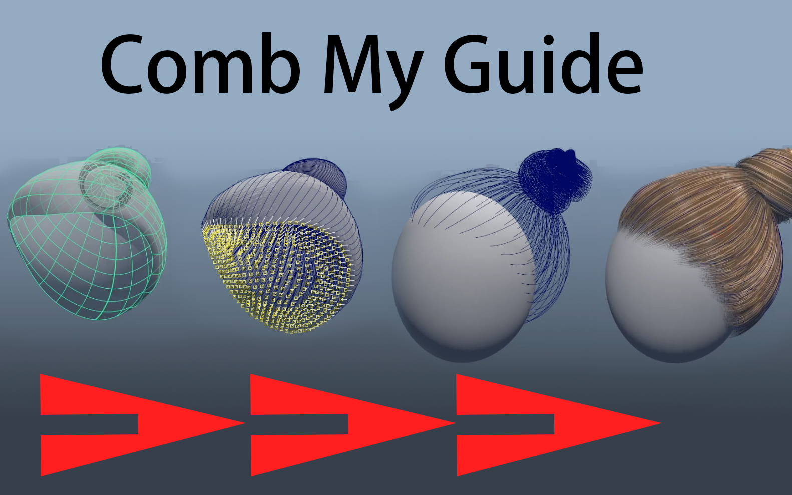 Comb My Guides V1.0 maya xgen 曲线生成工具 - 视频下载 Video Downloader