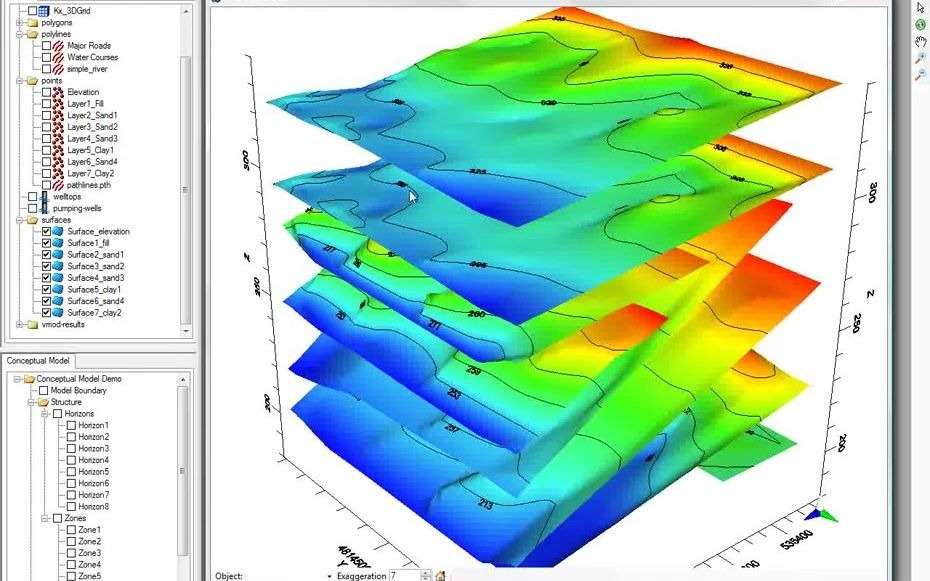 39 Visual MODFLOW Flex The Conceptual Modeling Approach_哔哩哔哩_bilibili