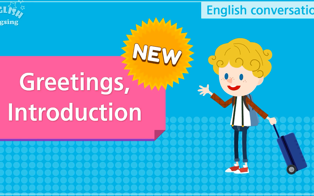 27-1. Greeting, Introduction (English Dialogue) - Educational video for ...