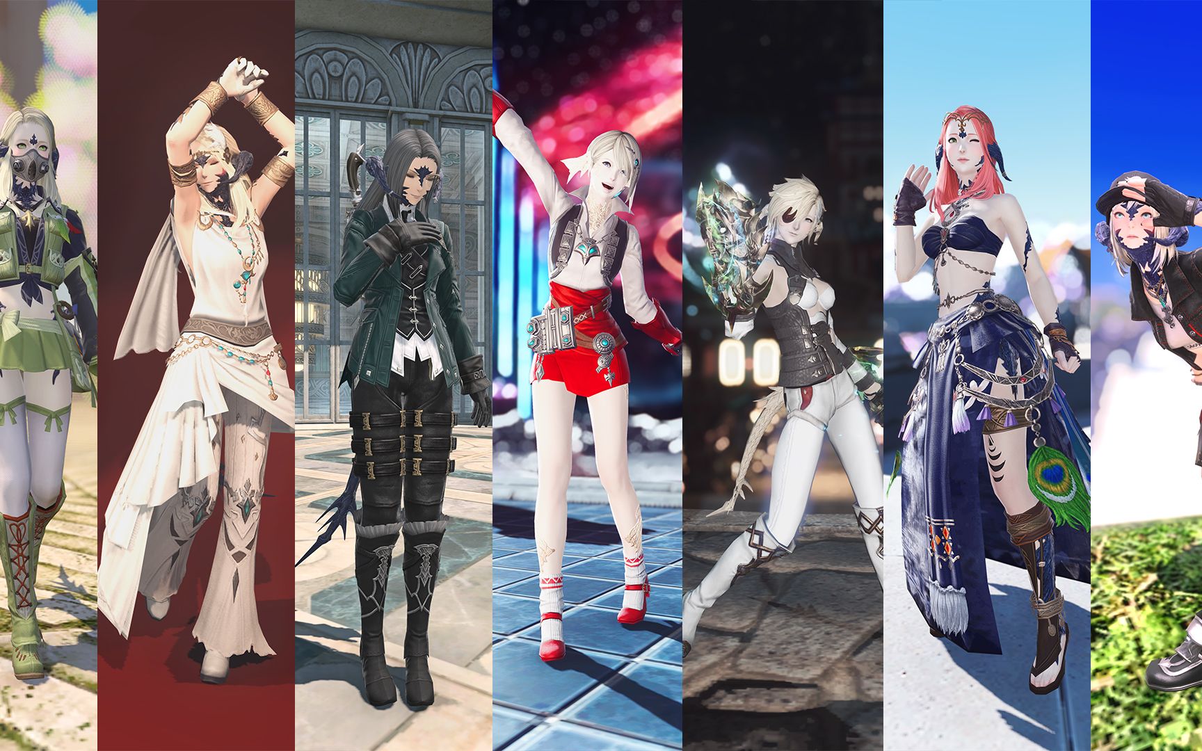 【FF14幻化】一周穿什么_龙娘#01 - 哔哩哔哩