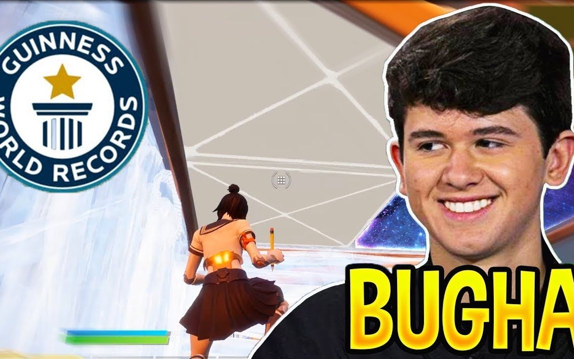 Bugha 打破建造最快速度（四排比赛实况）_哔哩哔哩_bilibili