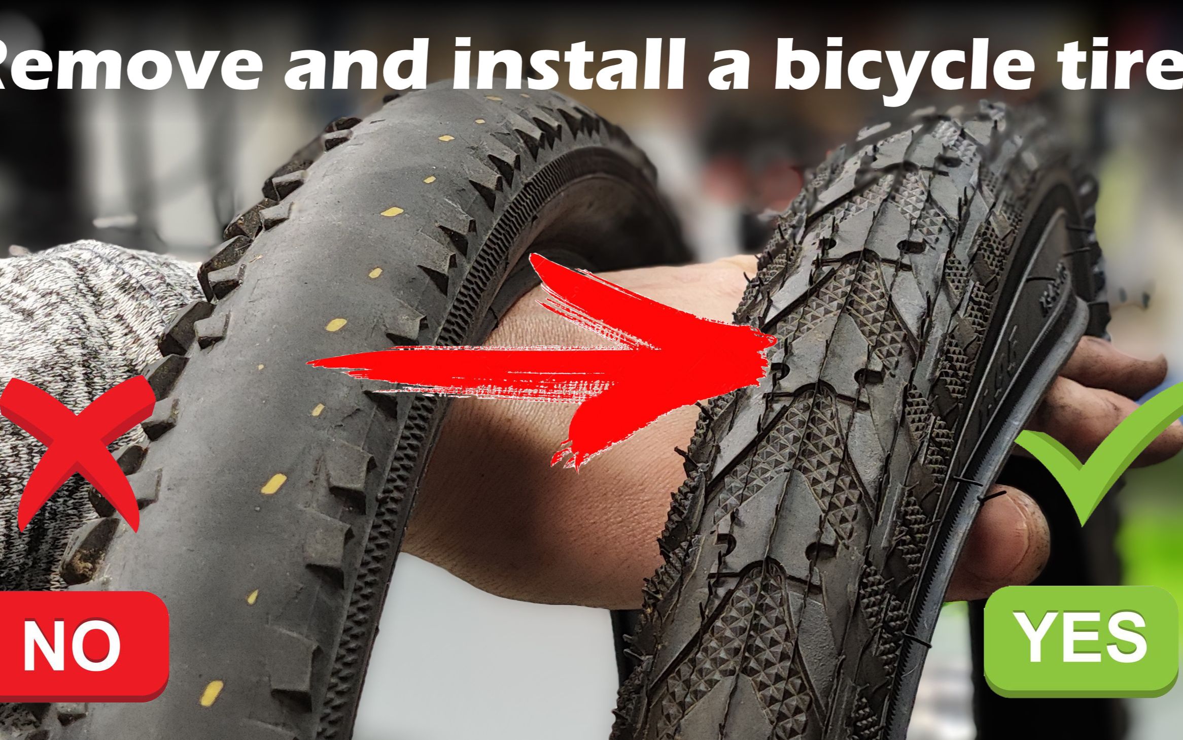 How to remove and install a bicycle tire-NiceBikeService ...