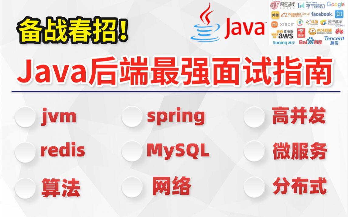 2023互联网大厂Java高频面试题总结：Java面试必刷，马士兵主讲：JVM/ - 哔哩哔哩