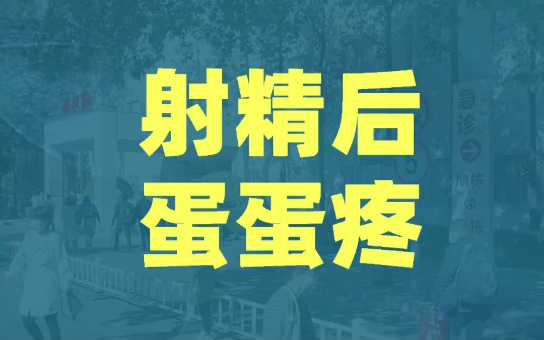 射精后蛋蛋疼是怎么回事? 哔哩哔哩